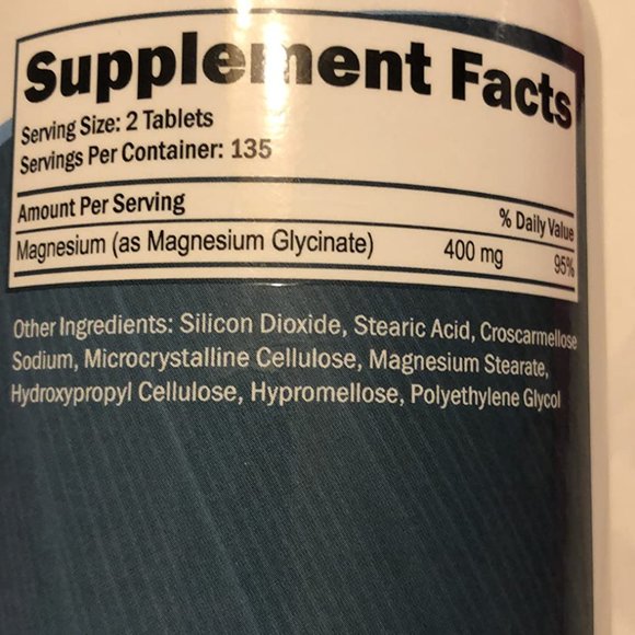 Skincare | Pure Magnesium Glycinate 40mg High Absorption Muscle ...